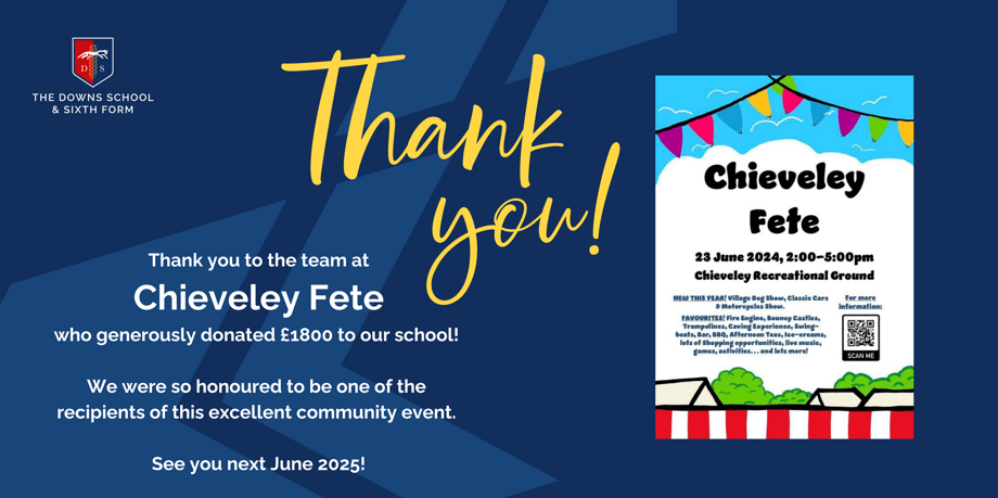 Thank you Chieveley Fete! - News & Headteacher Blogs - The Downs School